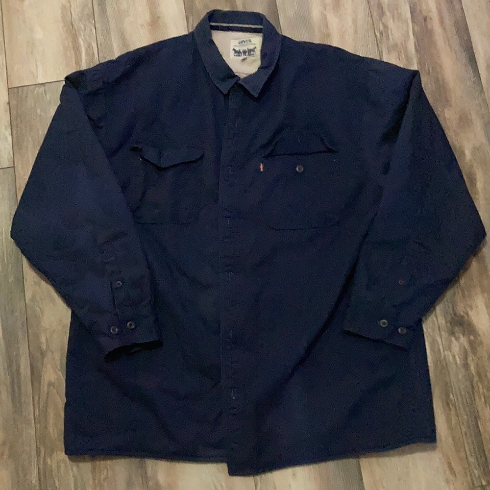 Levi’s Men’s Xxl Navy Sherpa Lined Jacket - Gem